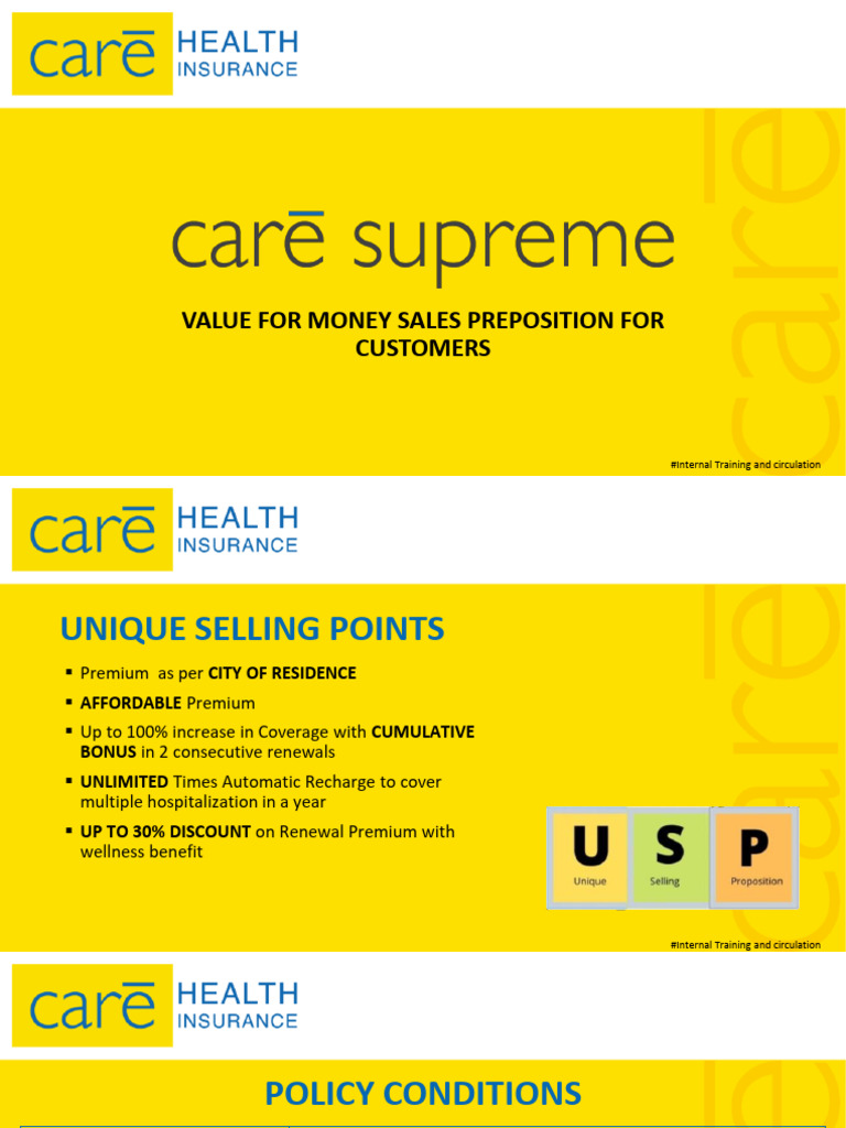 CARE Supreme Valu For Money Revised PPT-1 | PDF | Social Programs ...