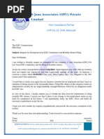 Turnover Declaration Letter | PDF | Public Finance | Taxes