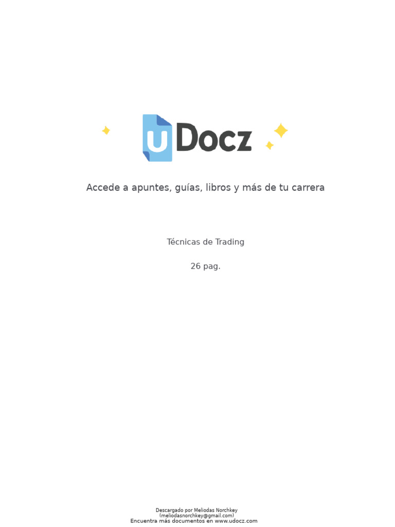 Tecnicas de Trading 471606 Downloadable 5175707 | PDF | Comerciante ...