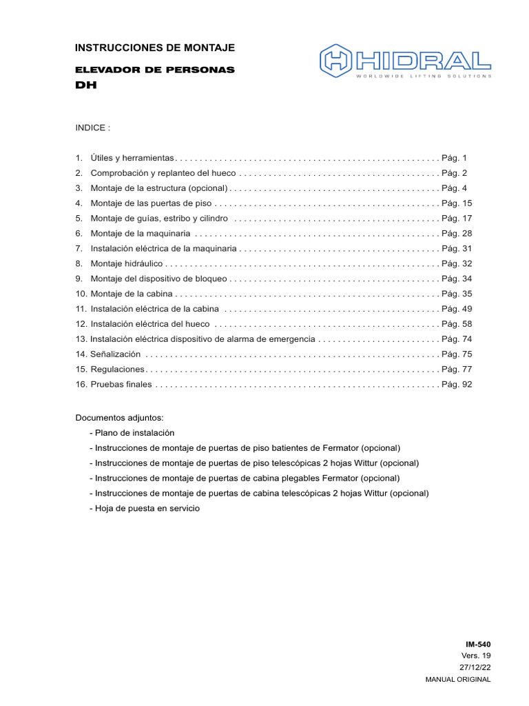 Im540 Manual Montagem | PDF | Tornillo | Tuerca (Hardware)