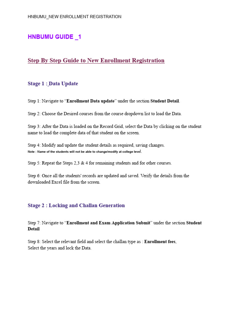 Enrollment Guide | PDF