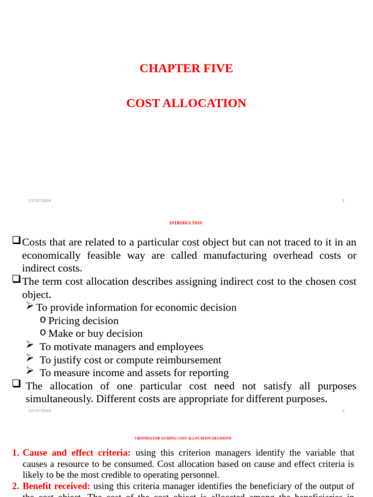 Ch-5 (1) | PDF | Cost | Income