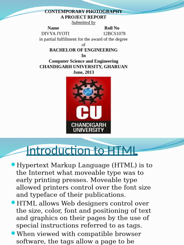 Presentation6 | PDF | Html | Photograph