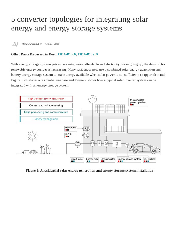 5 Converter Topologies For Integrating Solar Energy and Energy Storage Systems - Power ...