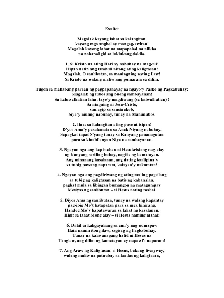 Exultet Filipino | PDF