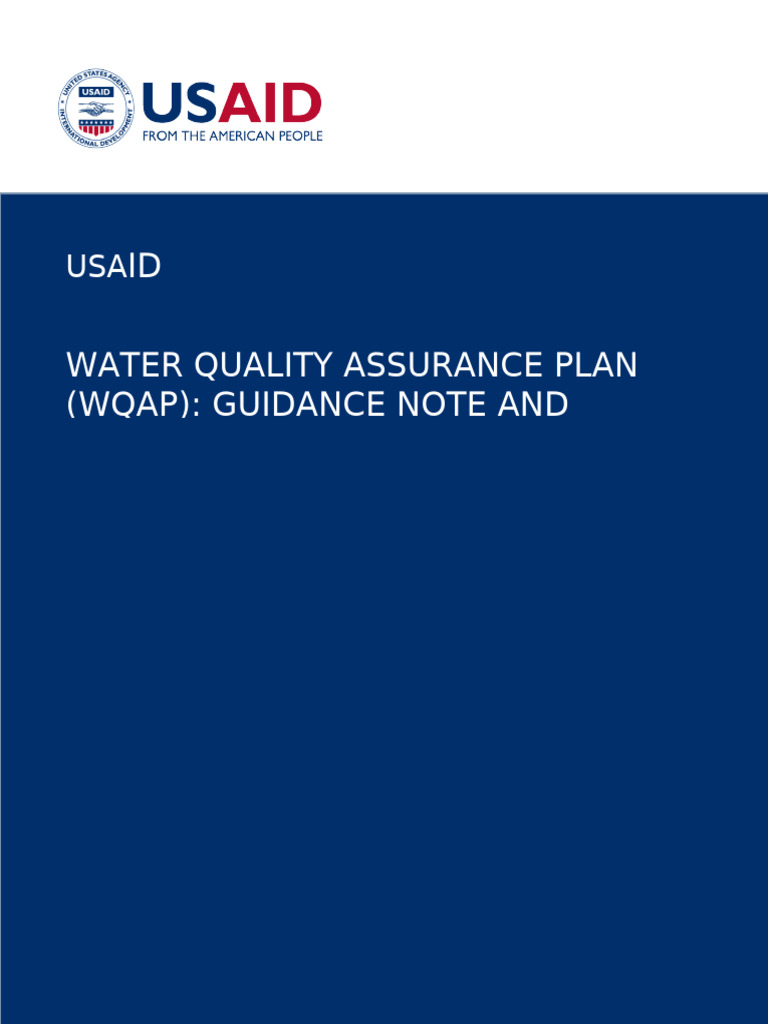 WQAP Guidance Note and Template-2024 Global | PDF | Water Quality ...