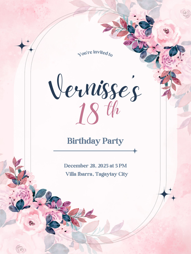 Vernisse 18th Birthday Program Flow | PDF