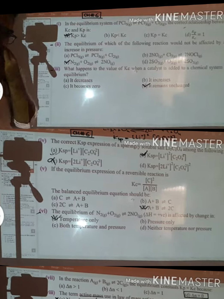 Chemical Equilibrium Sir Nasim | PDF
