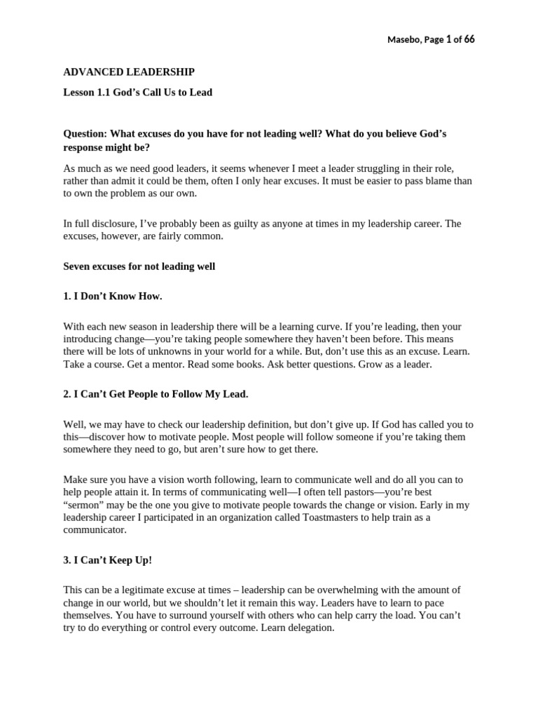 Advanced Leadership 2 | PDF | Forgiveness | Wisdom