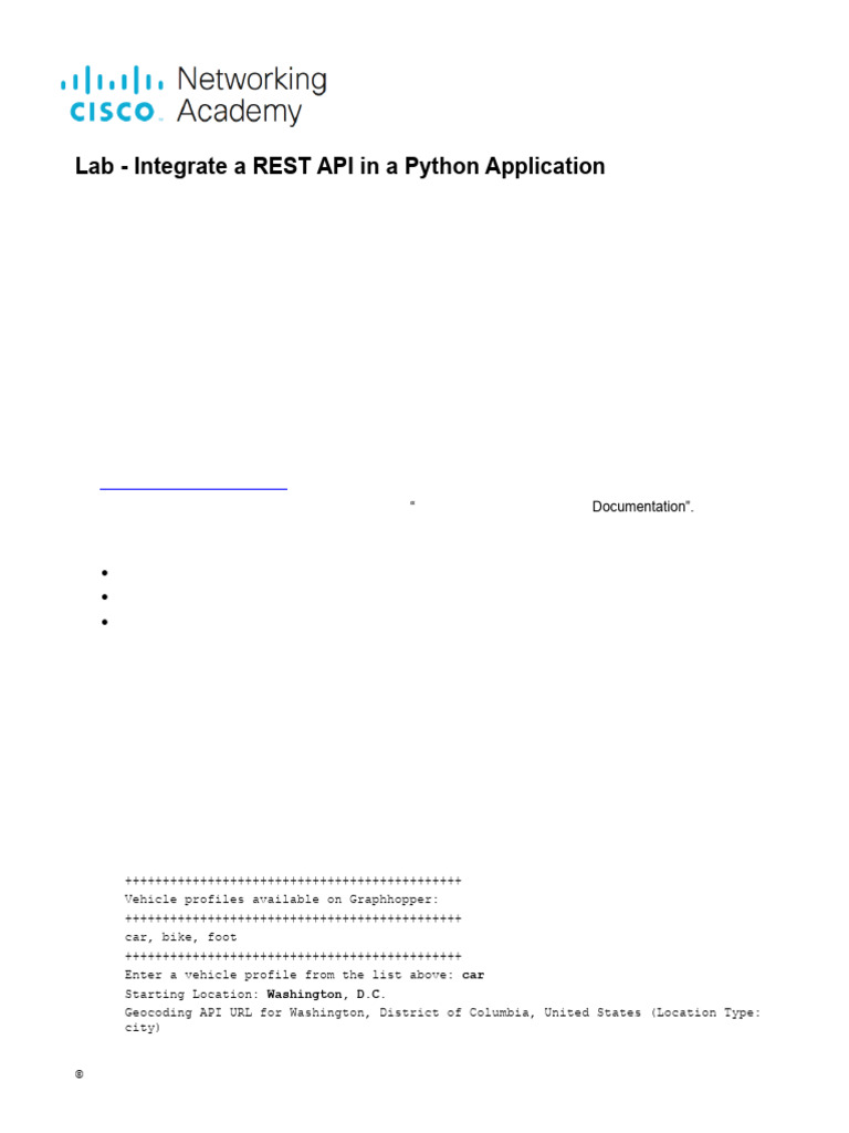 LAB6_new_4.9.2 Lab - Integrate a REST API in a Python Application | PDF ... LAB6_new_4.9.2 Lab - Integrate a REST API in a Python Application | PDF ...