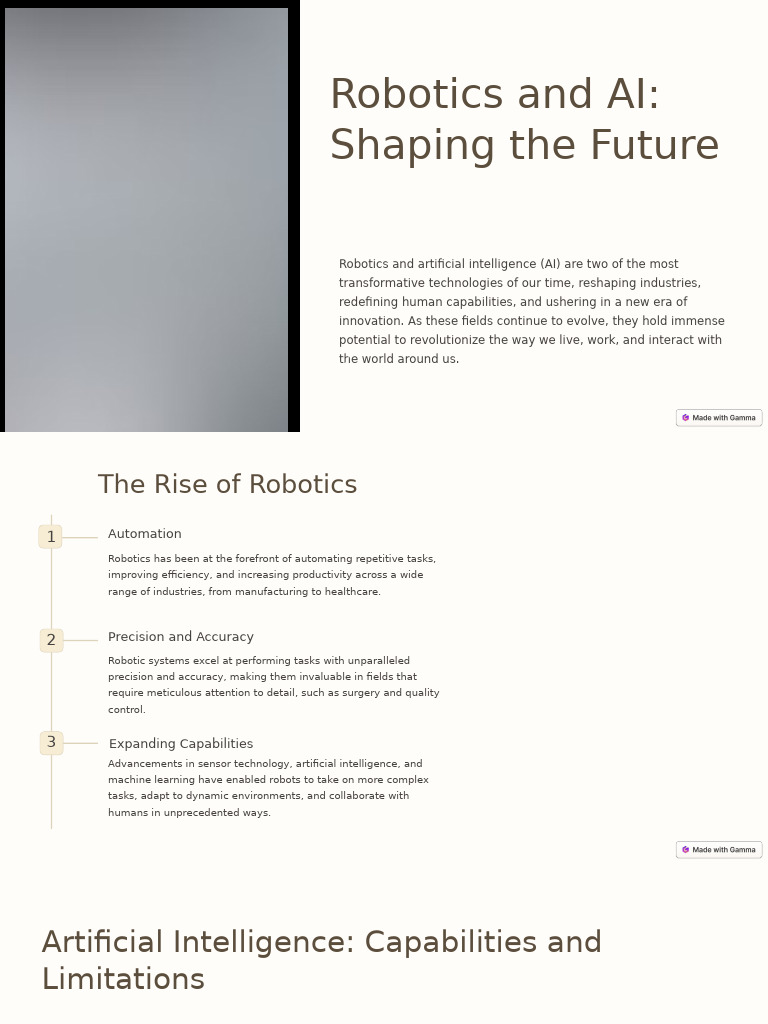 Robotics and AI Shaping The Future | PDF | Artificial Intelligence | Intelligence (AI) & Semantics