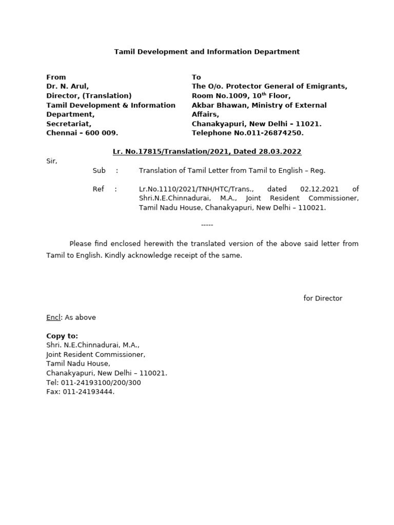 New Delhi Covering Letter Format Latest | PDF