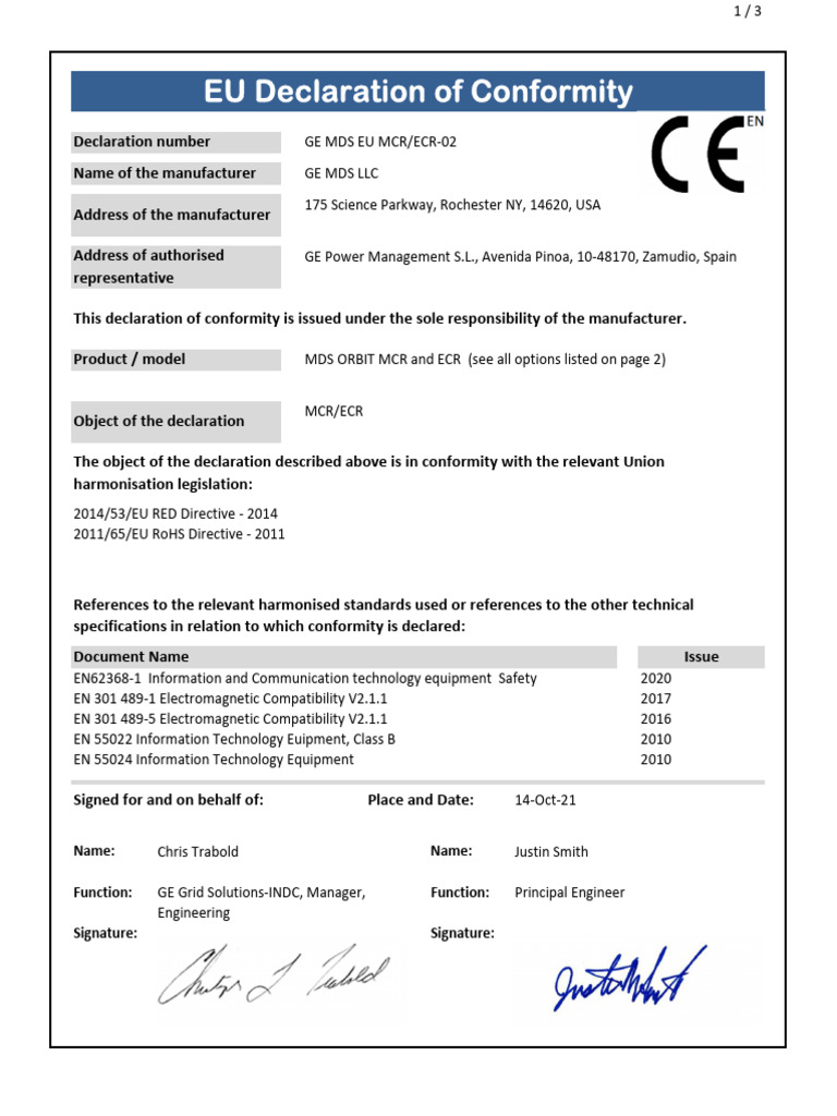 2021OCT_EUCE-DoC-RED_OrbitMCR-ECR_EnglishUKGB-REVF | PDF