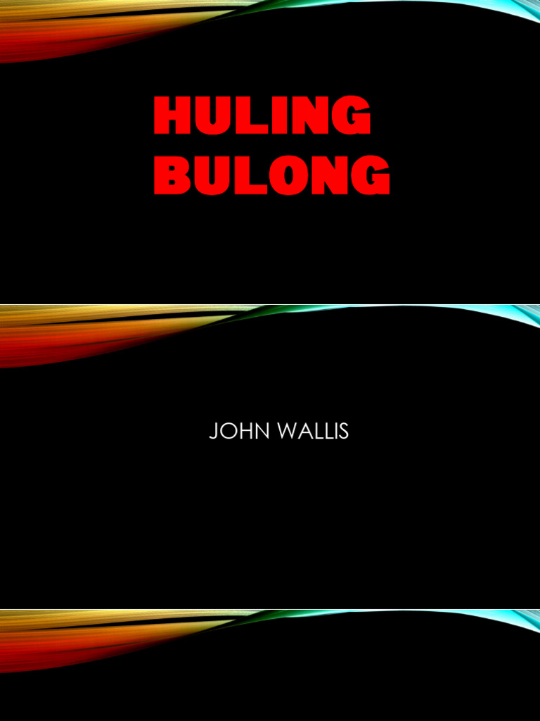 HULING-BULONG | PDF