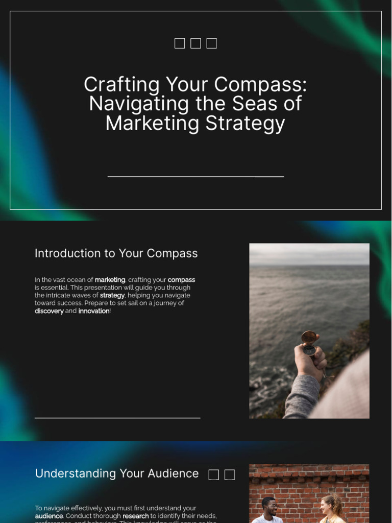 Slidesgo Crafting Your Compass Navigating The Seas of Marketing ...