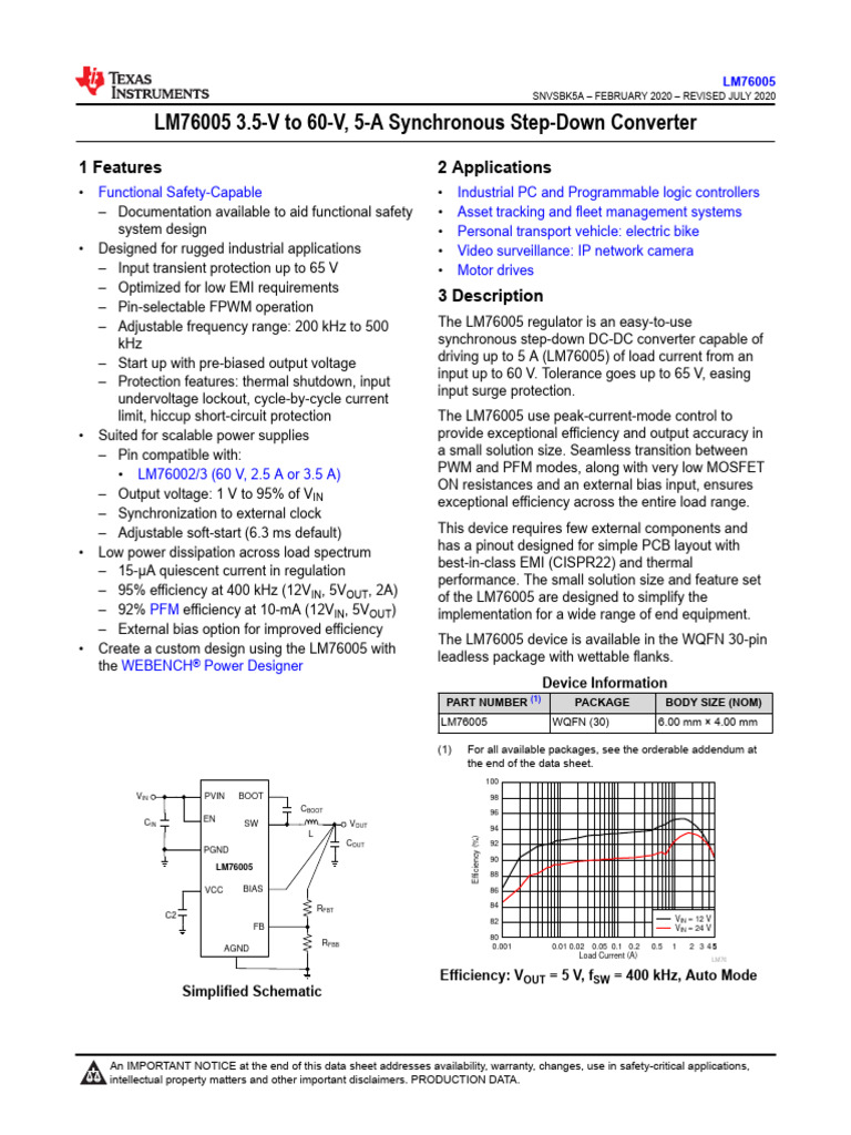 LM 76005 | PDF | Electrostatic Discharge | Electrical Engineering