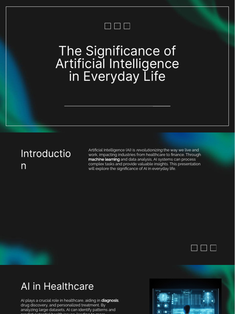 significance-of-artificial-intelligence-in-everyday-life | PDF