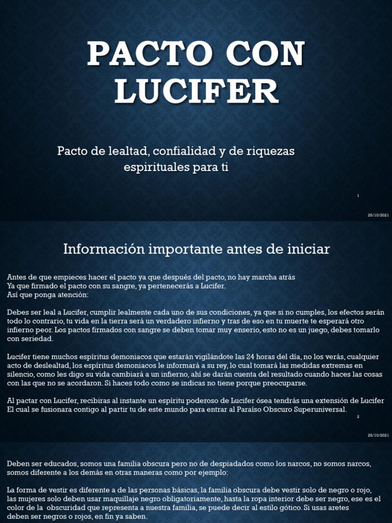 Pacto Con Lucifer | PDF | Amor