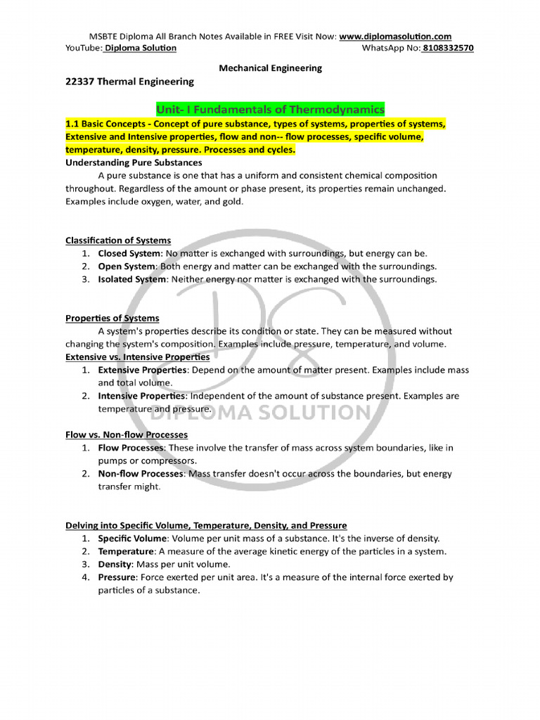 Thermal Engineering (1) - 1-3 | PDF
