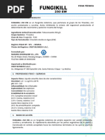 Ficha Técnica del Fungicida Furtivo 250 SC | PDF | Pesticida | Agua