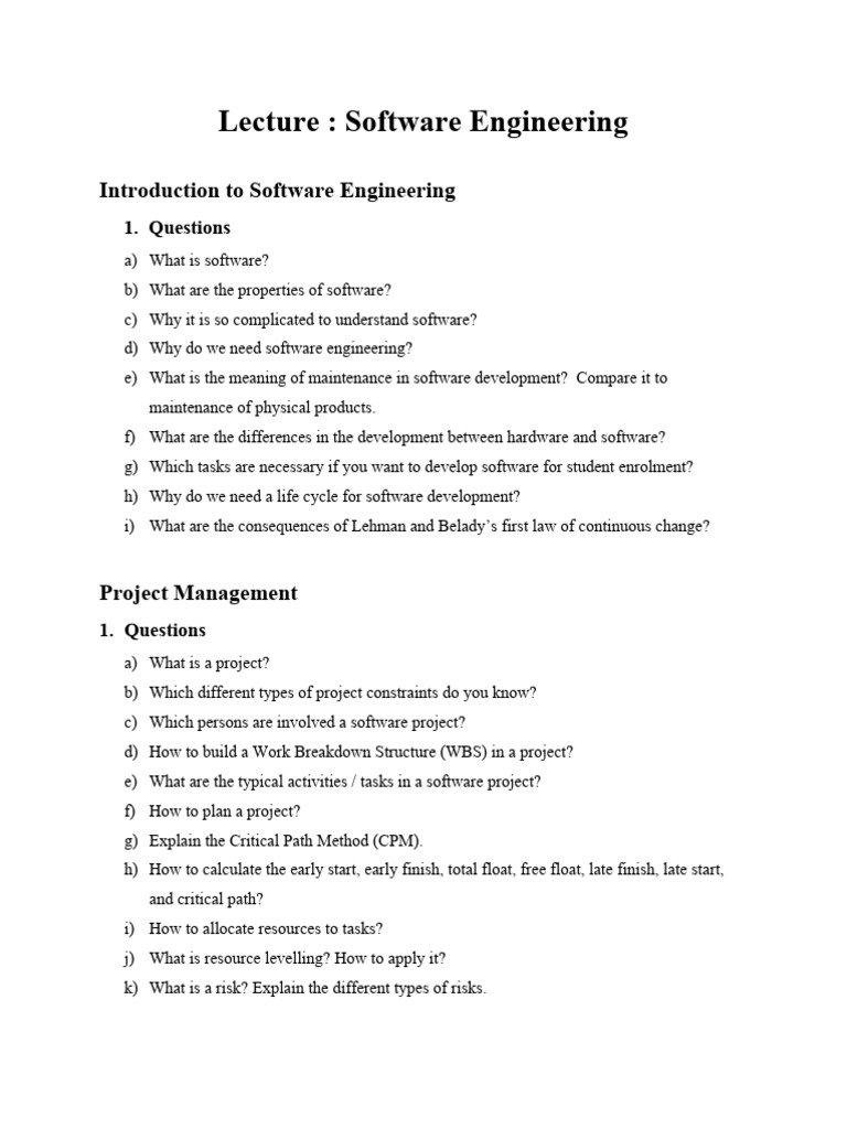 Exercices SofwareEngineering | PDF | Use Case | Computer Program