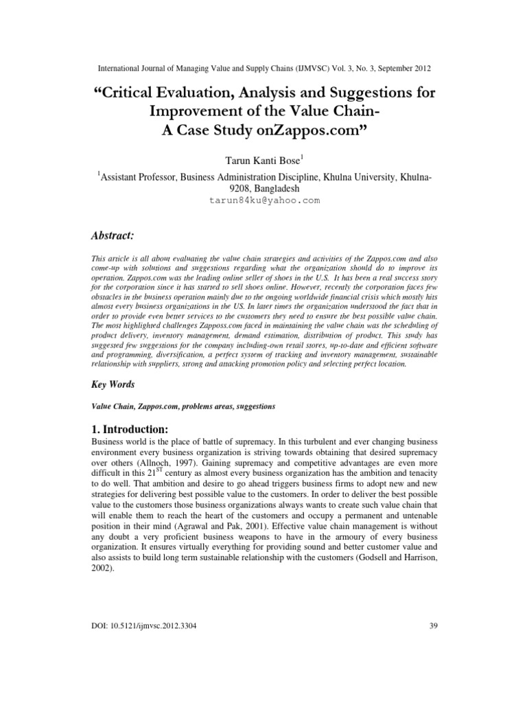 Res Paper Value Chain | PDF | Retail | Supply Chain