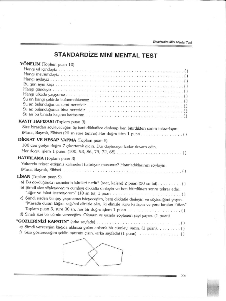 standardize mini mental testi | PDF standardize mini mental testi | PDF