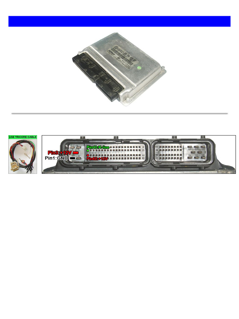 Pinout Bosch Me7.5 Vag | PDF