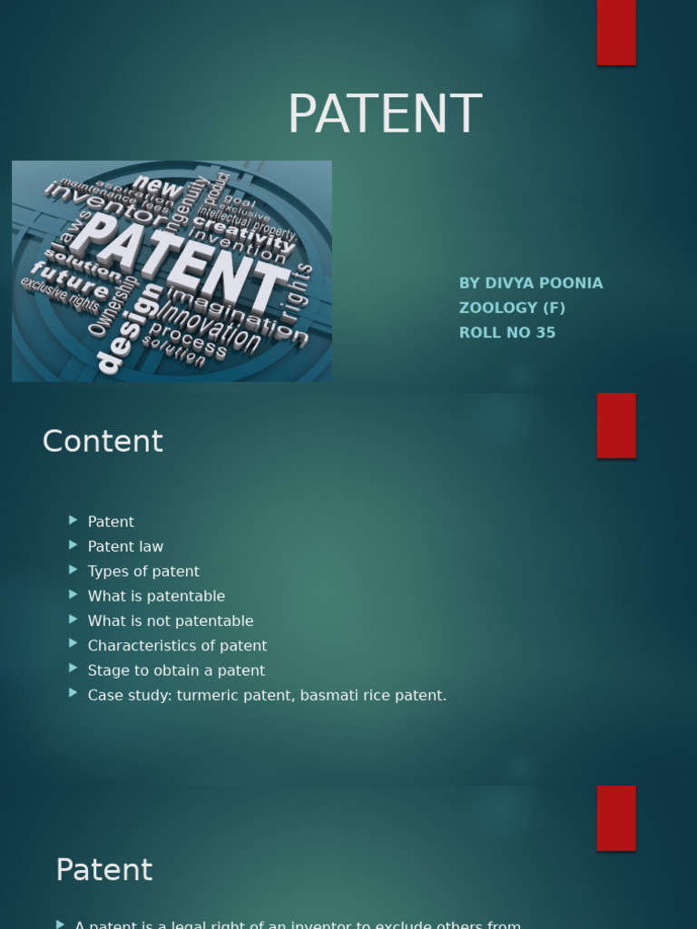 Presentation (4) | PDF | Patent Application | Patent