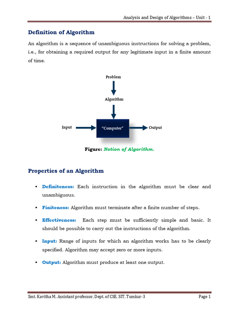 ADA_Unit-1 | PDF | Algorithms | Time Complexity ADA_Unit-1 | PDF | Algorithms | Time Complexity