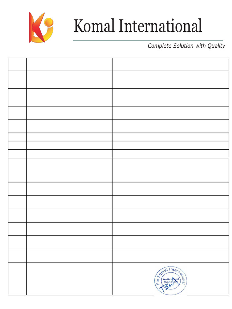 LETTER PAD KOMAL INTERNATIONAL KYC Details Kheda Devi | PDF