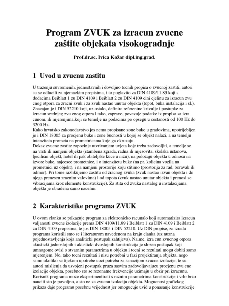 Zvuk | PDF