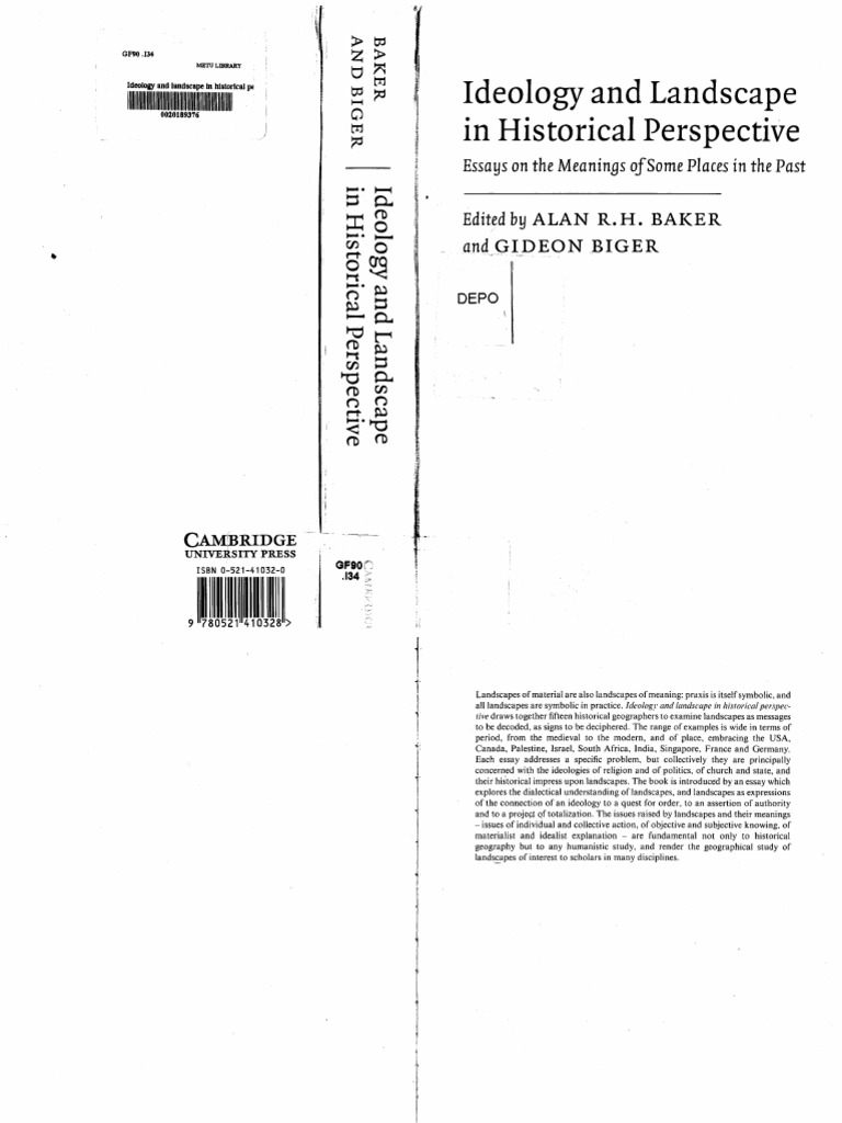 Ideology and Landscape in Historical Perspective | PDF