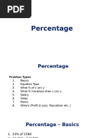 Percentage - Aptitude Questions and Answers | PDF