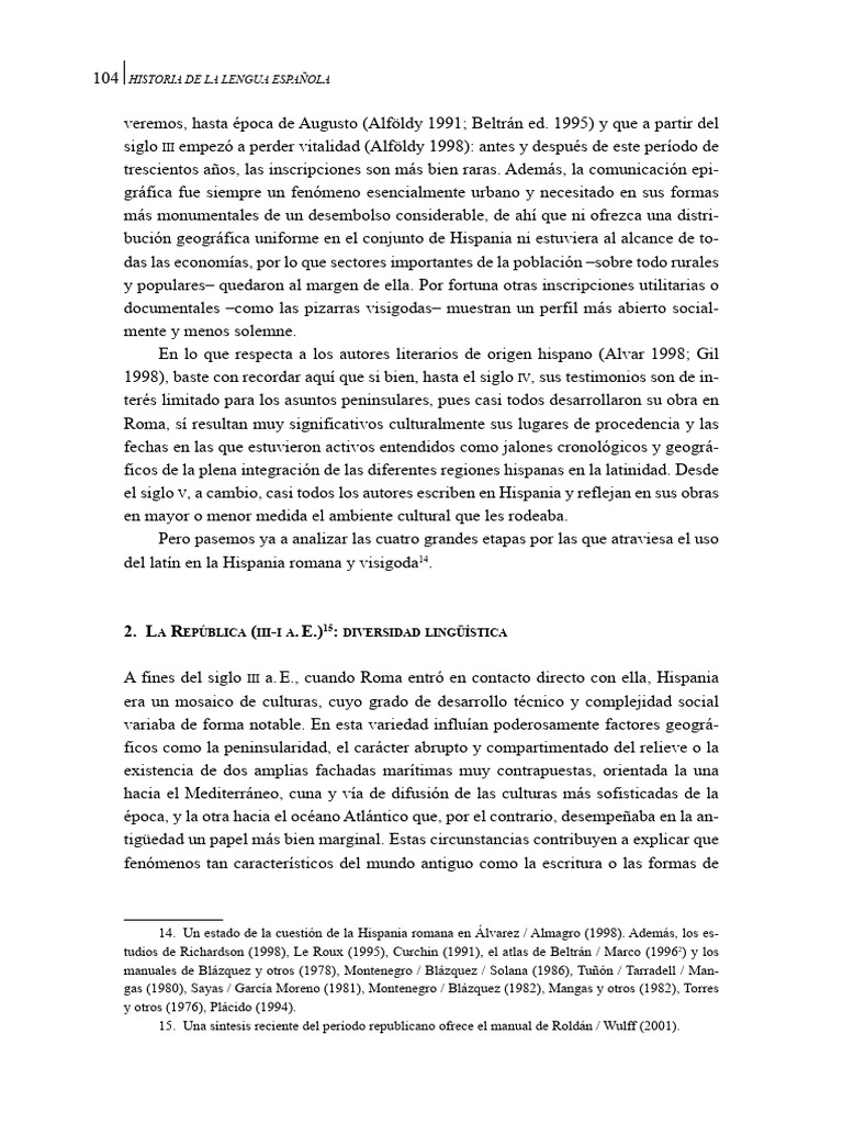 Evolución del Latín en Hispania | PDF | imperio Romano | latín
