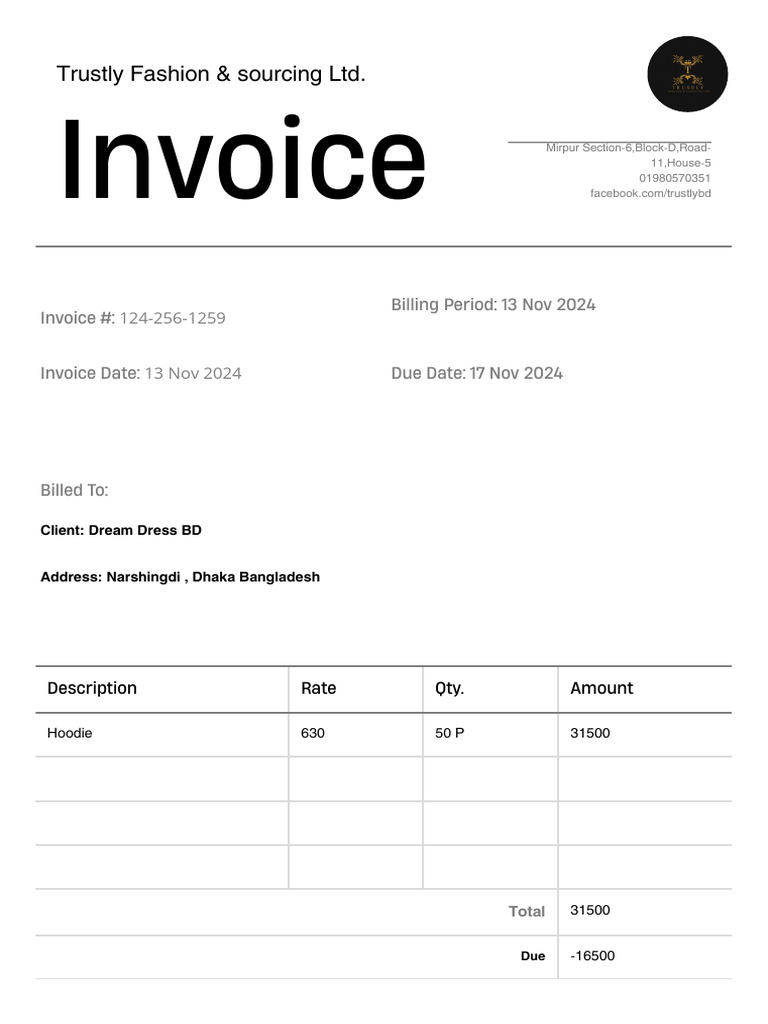 Invoice # 458-745-1254 | PDF
