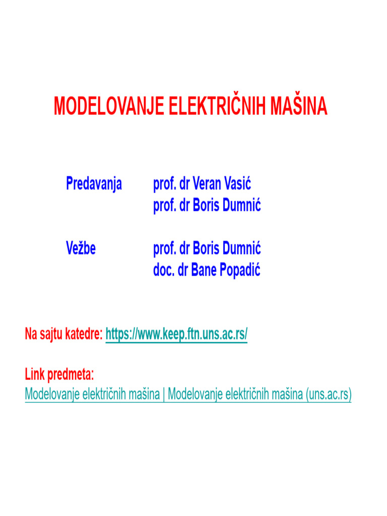 Modelovanje El Masina 2 | PDF