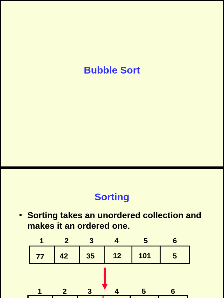Lecture 3 Bubble Sort | PDF | Algorithms And Data Structures | Algorithms