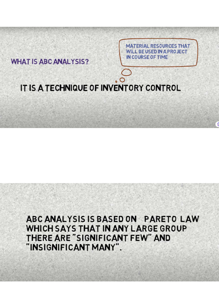 ABC Analysis | PDF