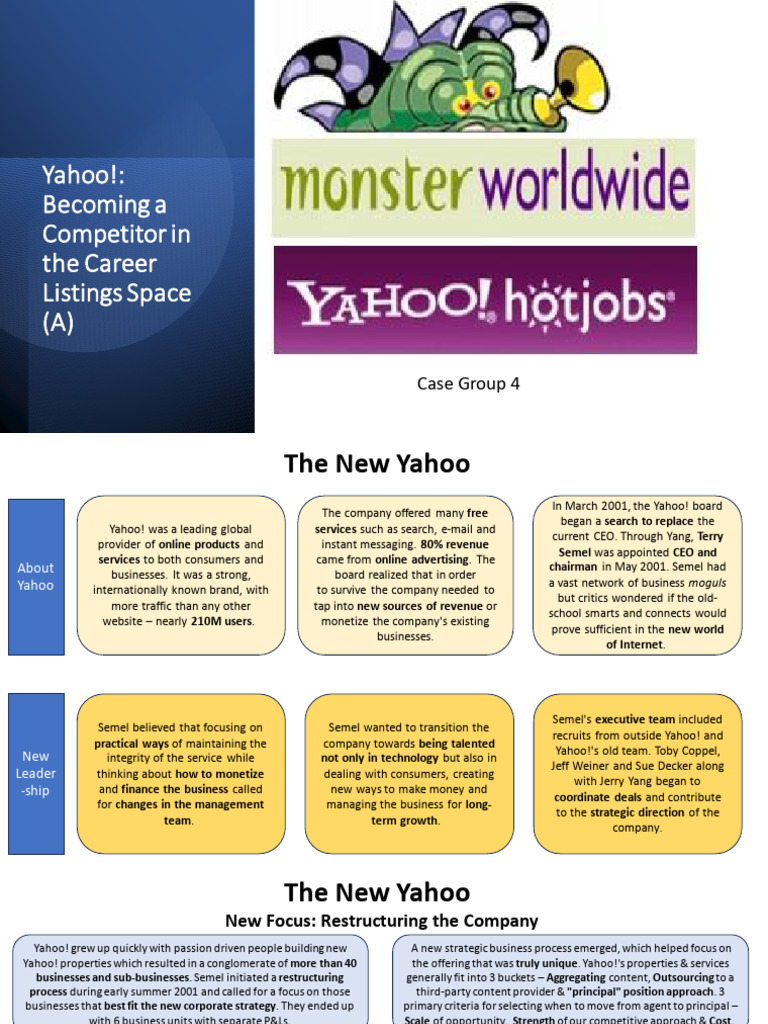 Yahoo Case Brief | PDF | Mergers And Acquisitions | Advertising