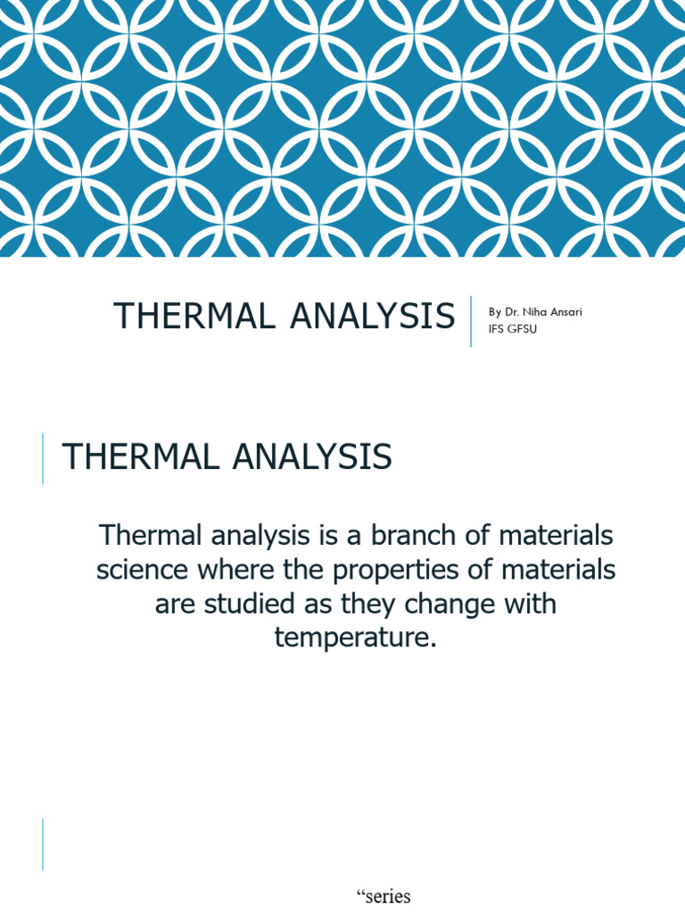 DTA | PDF | Thermal Analysis | Differential Scanning Calorimetry