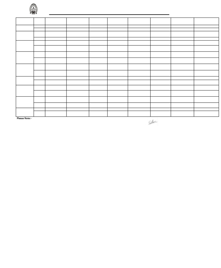 Time Table- Second Terminal Evaluation December 2024- class V-XII | PDF | Science