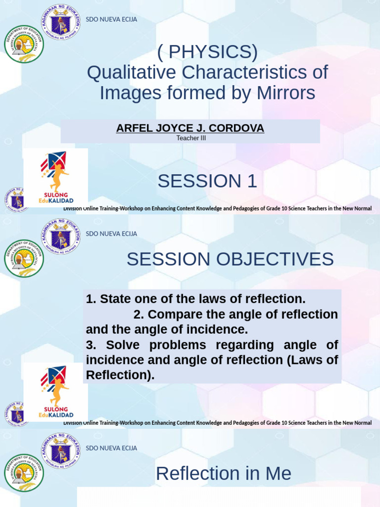 Quarter 2 Module 3 Image Formation in Mirrors Physics | PDF | Mirror ...