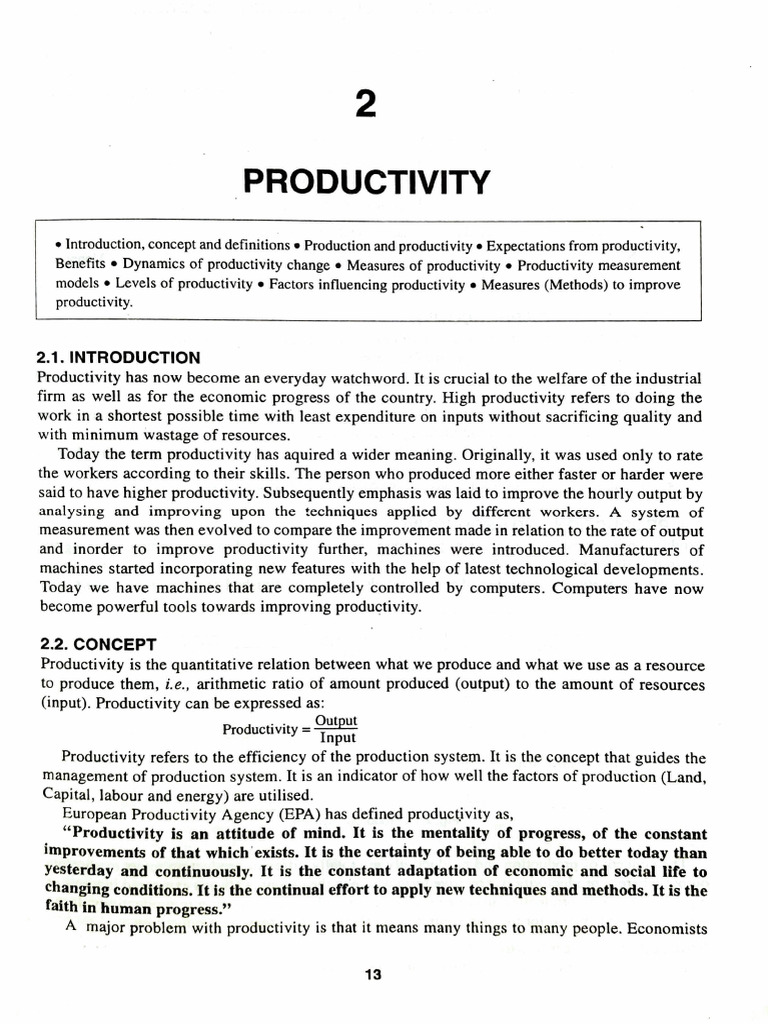 2. Productivity | PDF
