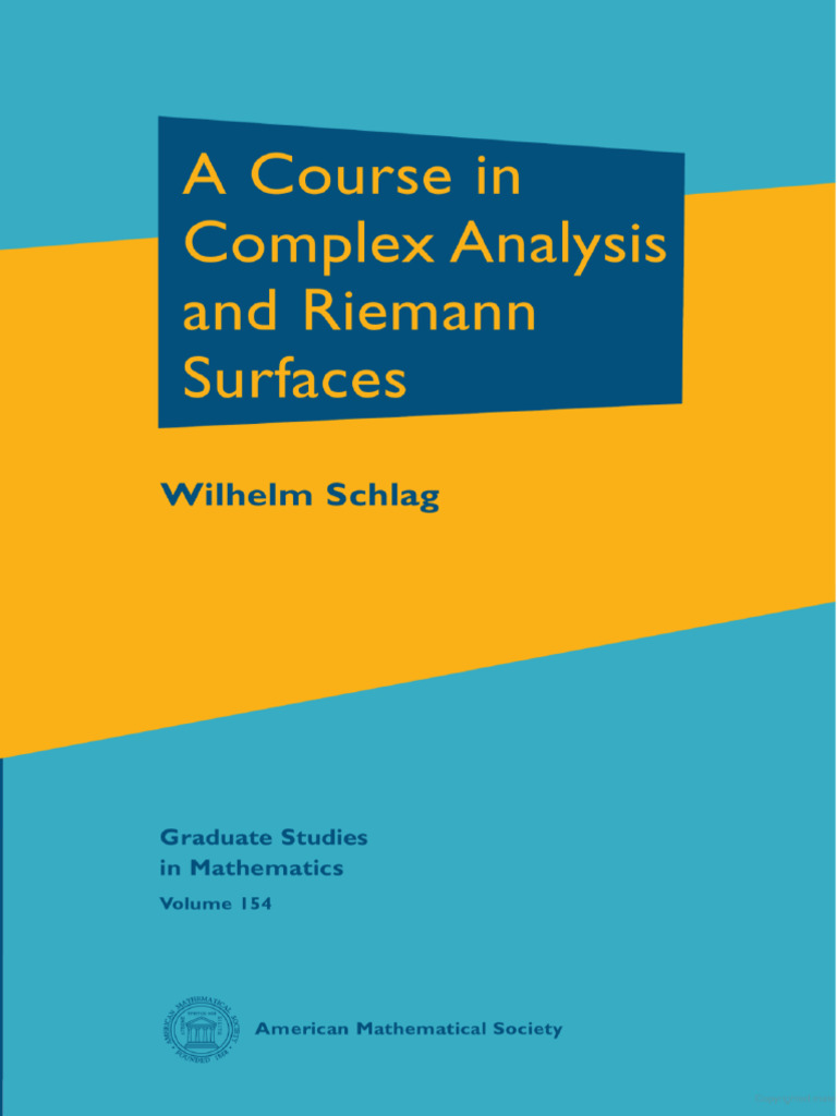 Comprehensive Guide to Complex Analysis | PDF | Holomorphic Function ...
