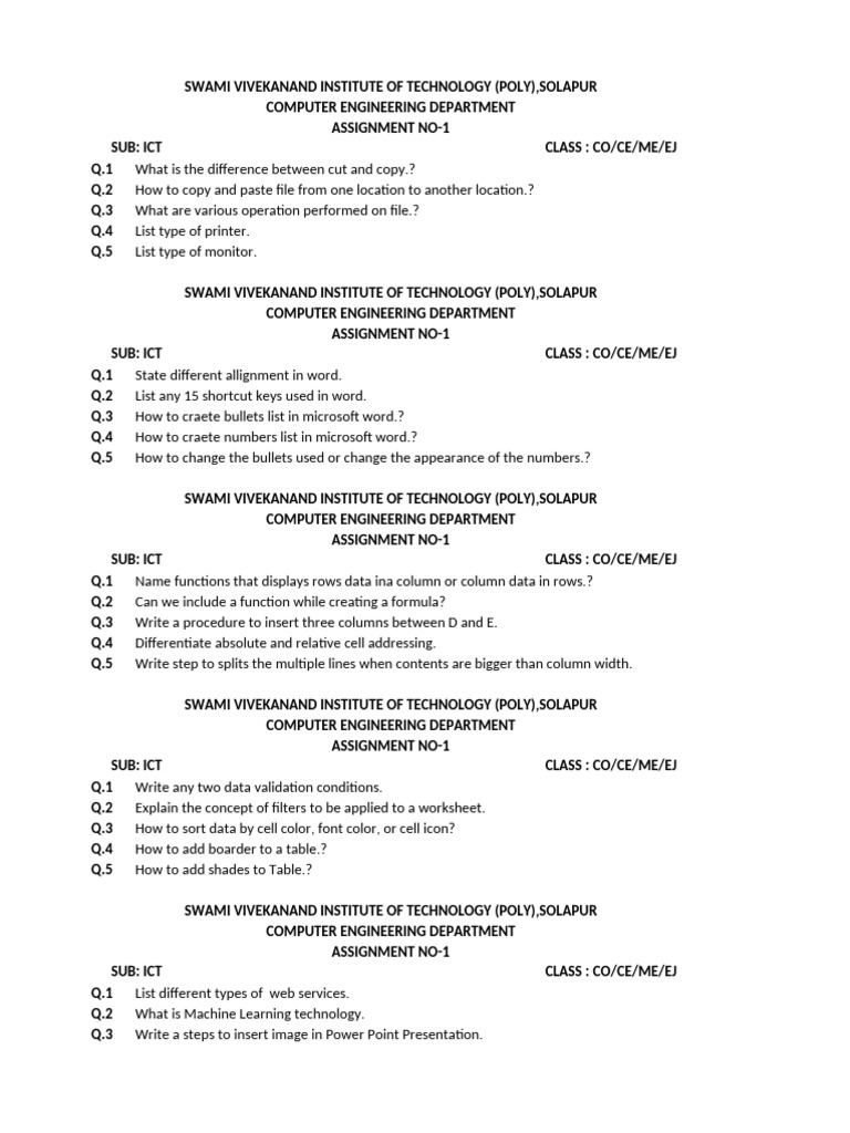 Assignm Net Pdf Microsoft Word Computing