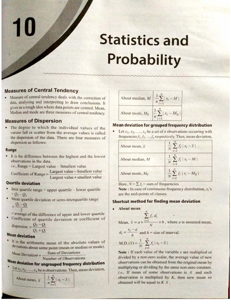 Q.10.Statistics - Probability | PDF