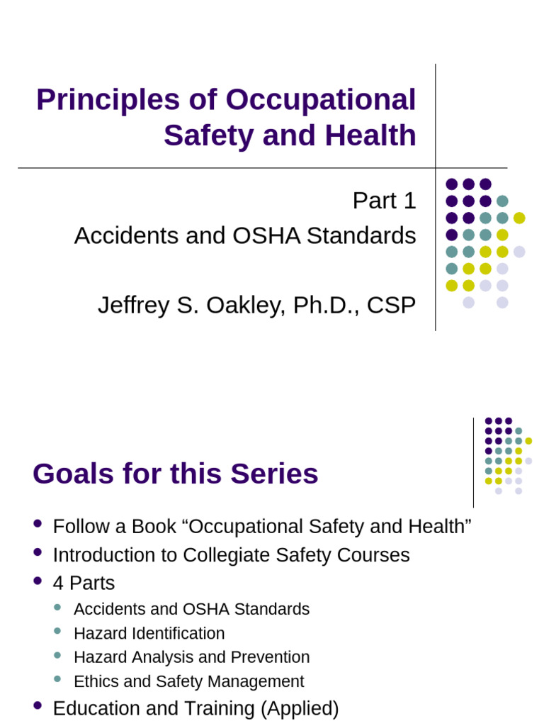 OSHA Standards and Accident Prevention | PDF | Occupational Safety And ...