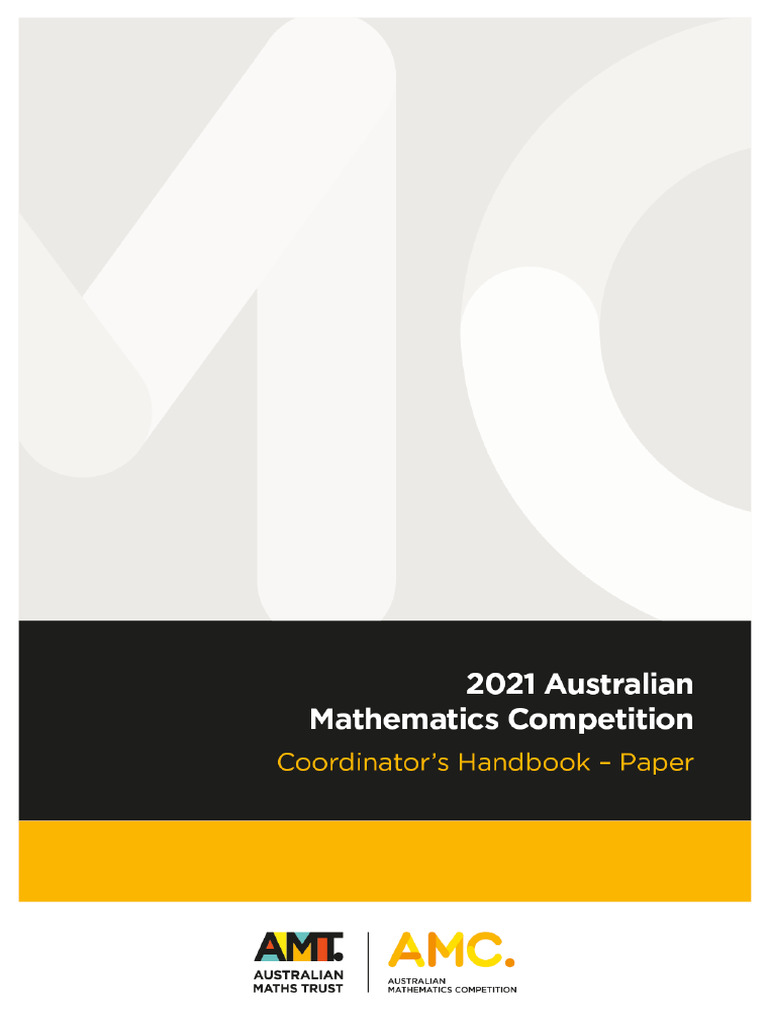 AMC Competition Guidelines and Details | PDF | Multiple Choice | Classroom