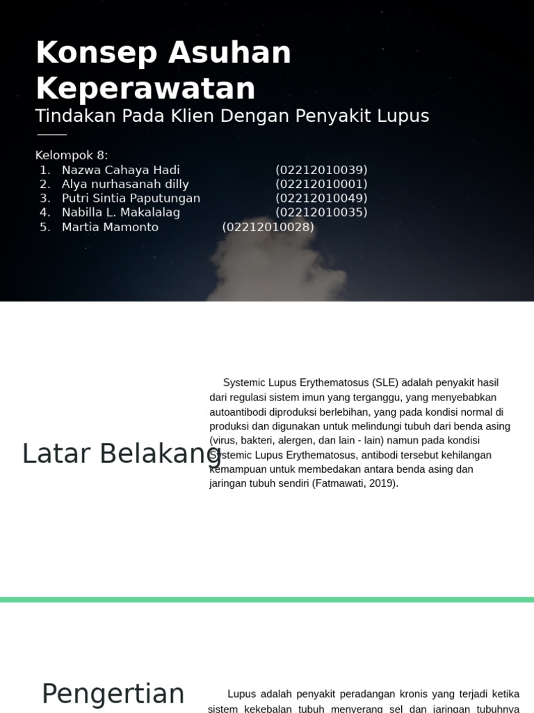 ASUHAN KEPERAWATAN PADA PASIEN LUPUS (SLE) | PDF